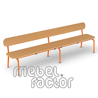 Bench SAVULEN with backrest 180/ H31cm | Mebel Factor